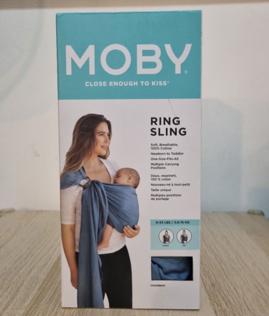 Moby Ring Sling, Babies & Kids, Going Out, Carriers & Slings on Carousell