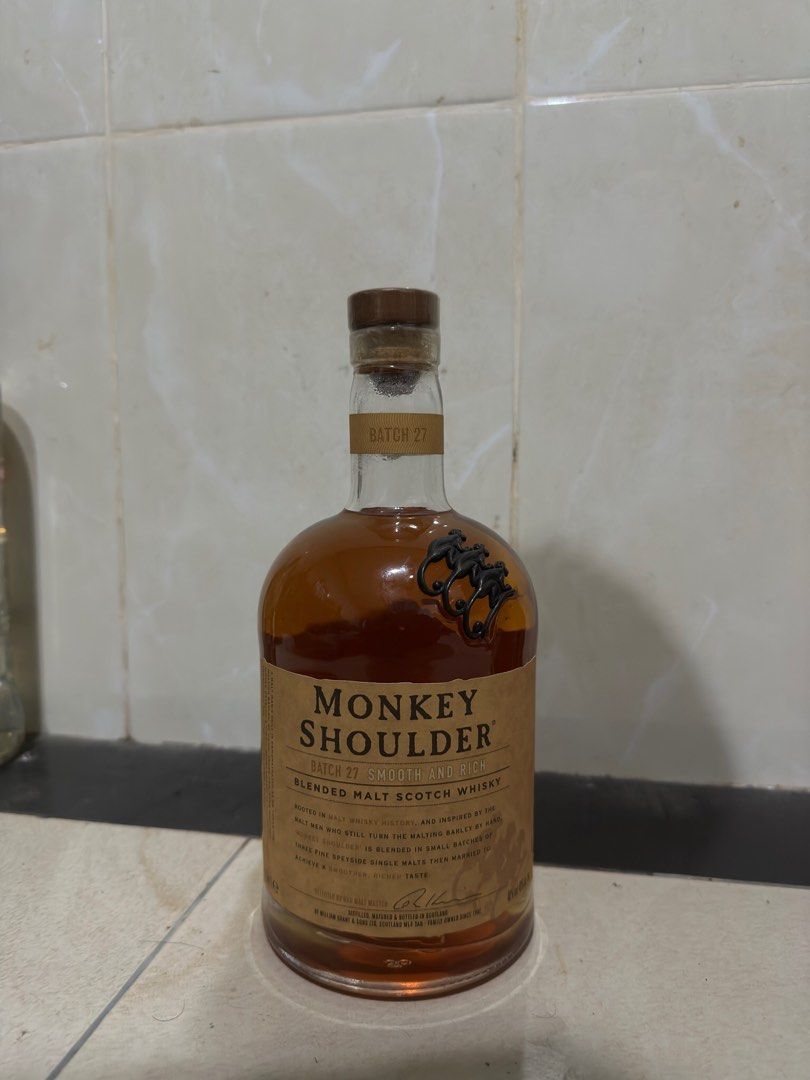 Monkey shoulder 1l, Makanan & Minuman, Minuman Tidak Beralkohol di ...