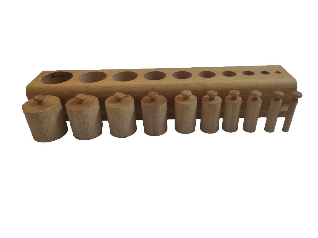 Montessori Classroom Knobbed Cylinders Full Set, Hobbies & Toys, Toys ...
