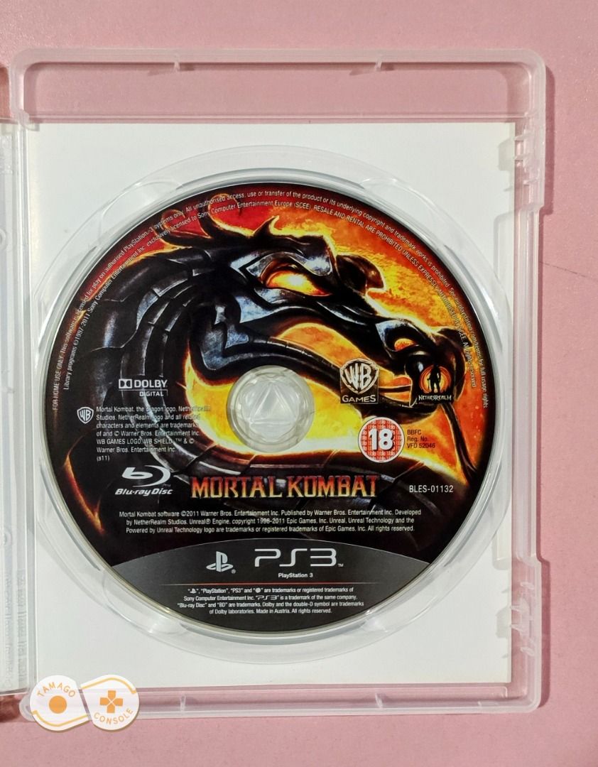 Mortal Kombat - [PS3 Game] [ENGLISH Language] [CIB / Complete in Box ...