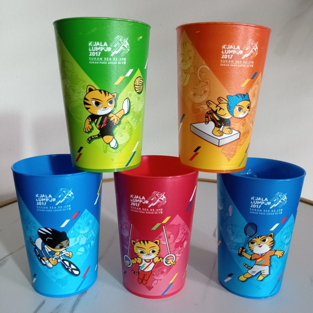 Mug dan Cawan Plastik Sukan Sea KL 2017 @ 100 Plus, Hobbies & Toys ...