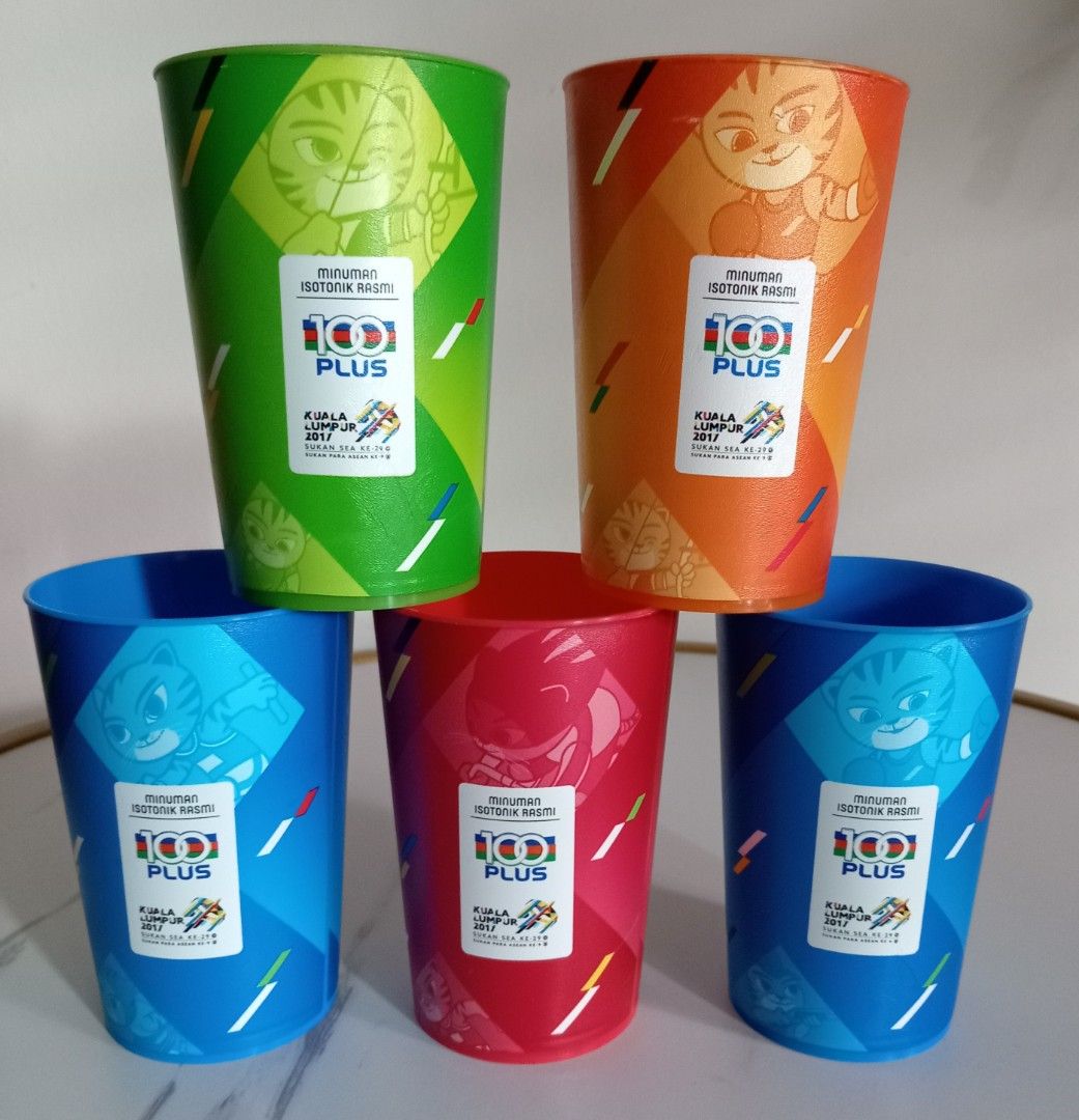 Mug dan Cawan Plastik Sukan Sea KL 2017 @ 100 Plus, Hobbies & Toys ...