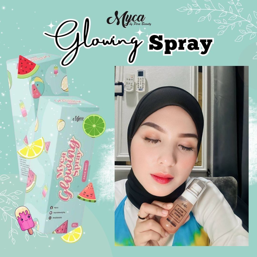 Myca Glowing Spray, Beauty & Personal Care, Face, Makeup on Carousell