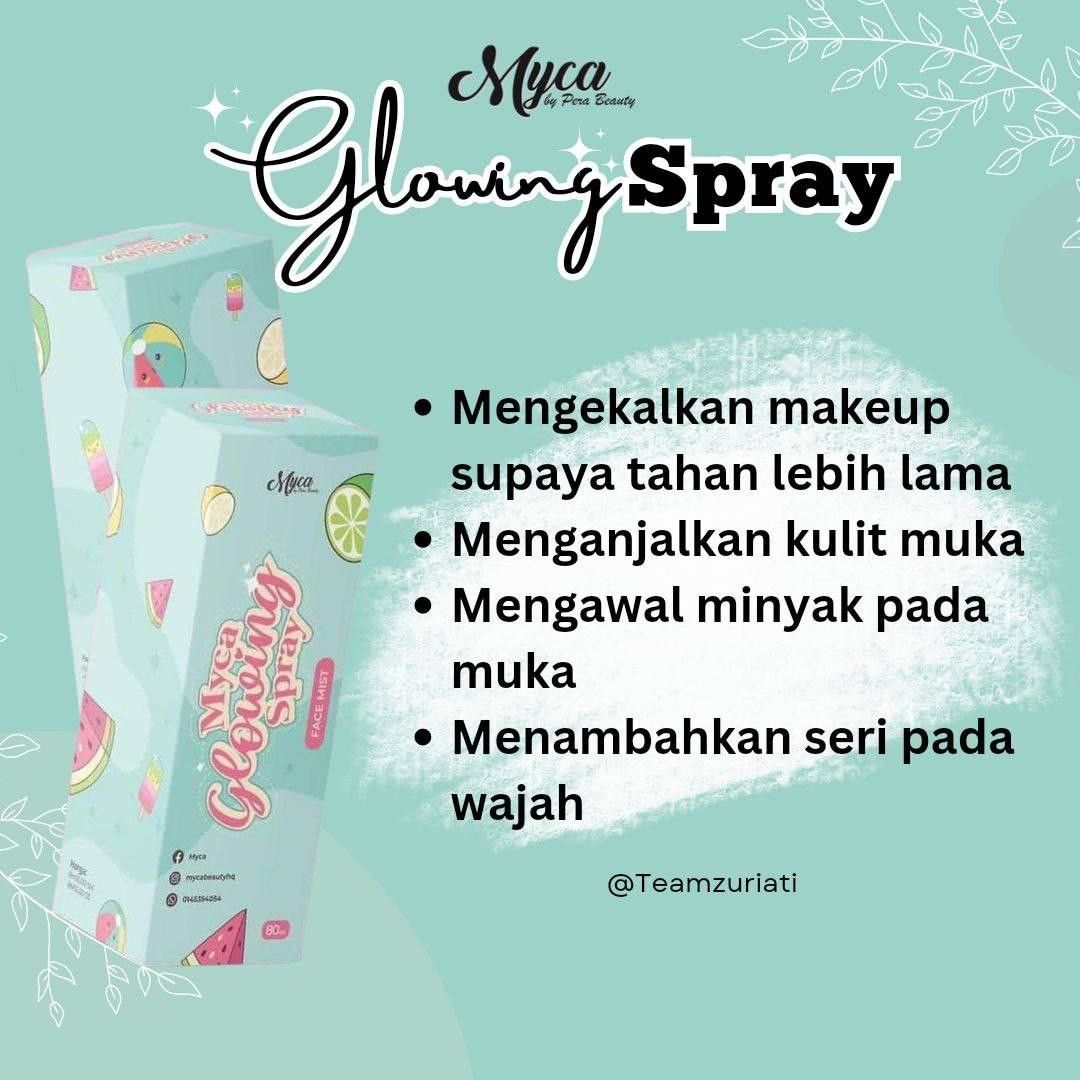 Myca Glowing Spray, Beauty & Personal Care, Face, Makeup on Carousell
