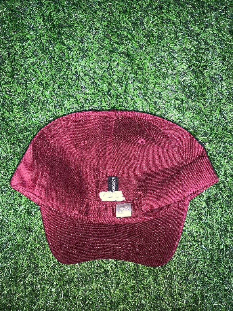 New Balance ( NB ) Logo Maroon Hat, Men's Fashion, Watches ...
