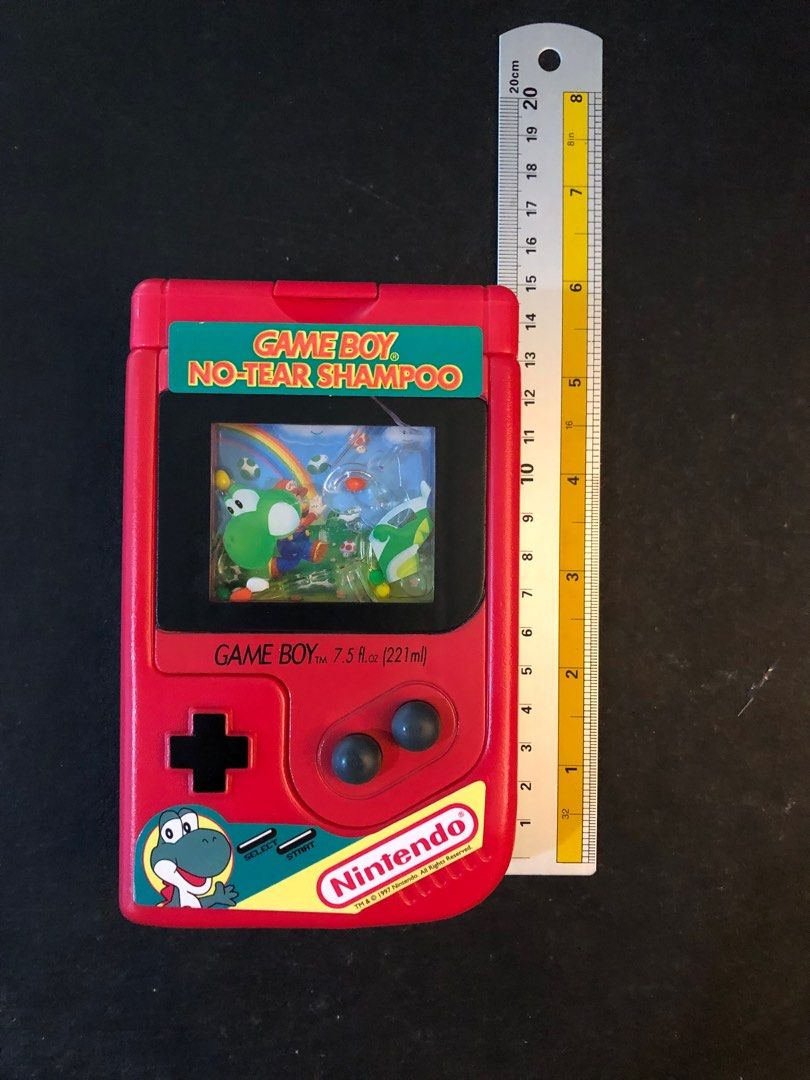 Nintendo Super Mario and Yoshi Gameboy Pinball Water Game Shampoo ...