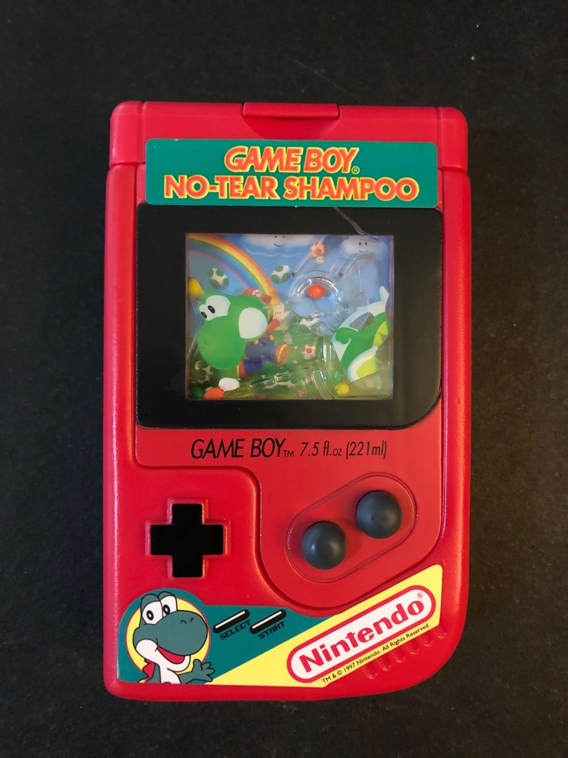 Nintendo Super Mario and Yoshi Gameboy Pinball Water Game Shampoo ...