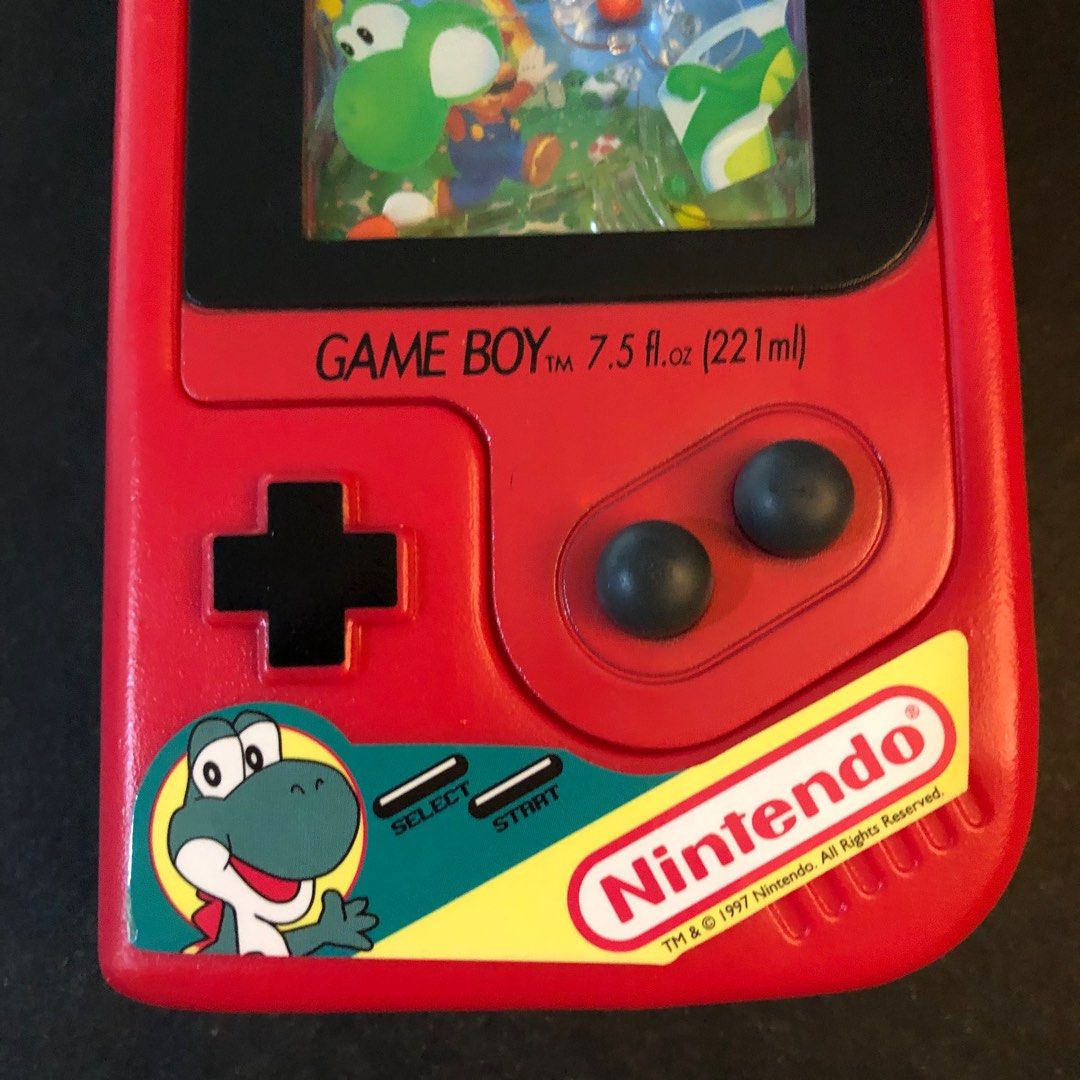 Nintendo Super Mario and Yoshi Gameboy Pinball Water Game Shampoo ...