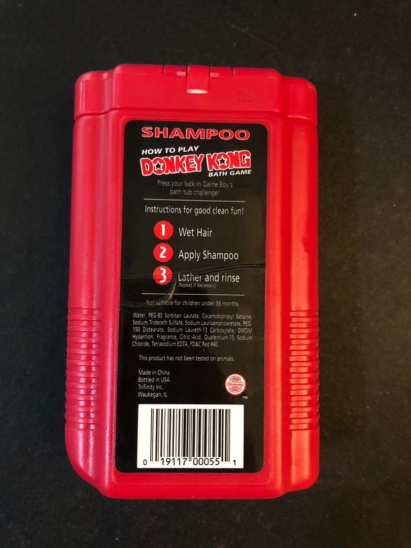 Nintendo Super Mario and Yoshi Gameboy Pinball Water Game Shampoo ...