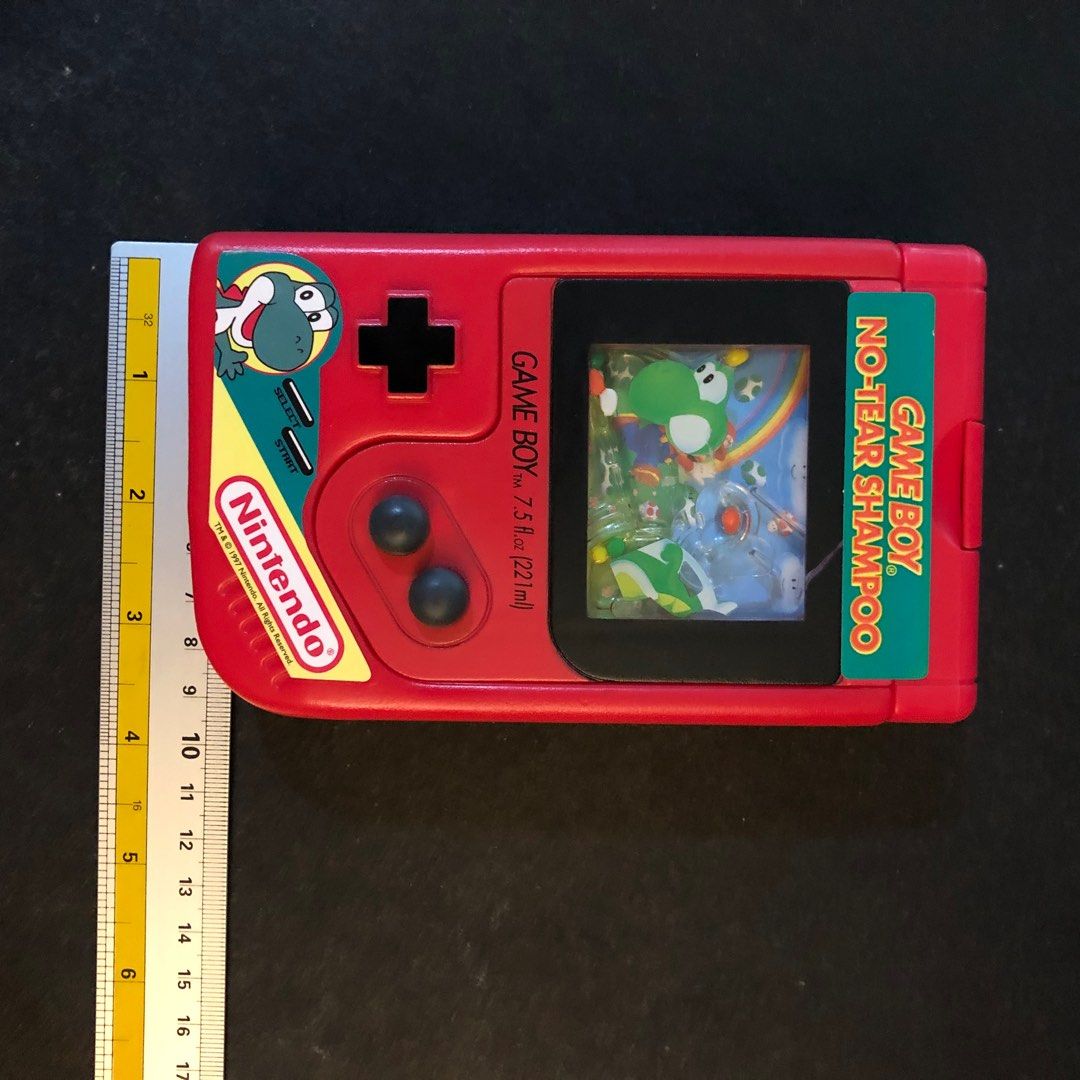 Nintendo Super Mario and Yoshi Gameboy Pinball Water Game Shampoo ...