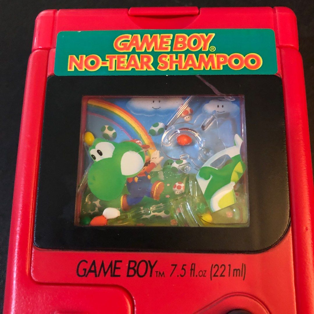 Nintendo Super Mario and Yoshi Gameboy Pinball Water Game Shampoo ...