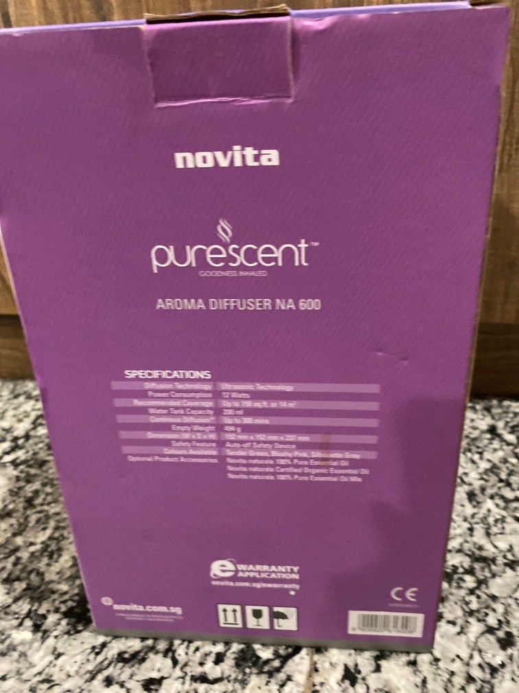 Novita Diffuser, TV & Home Appliances, Air Purifiers & Dehumidifiers on ...