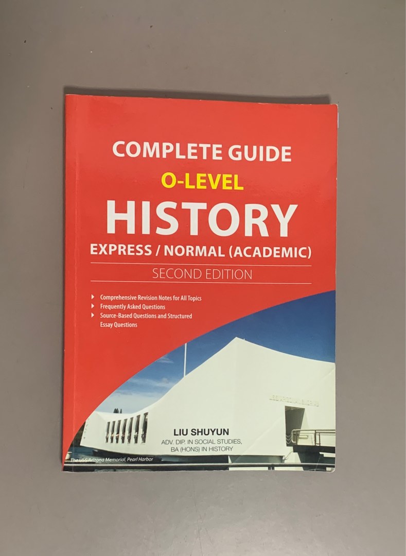 O Level Elective History Guidebook, Hobbies & Toys, Books & Magazines ...