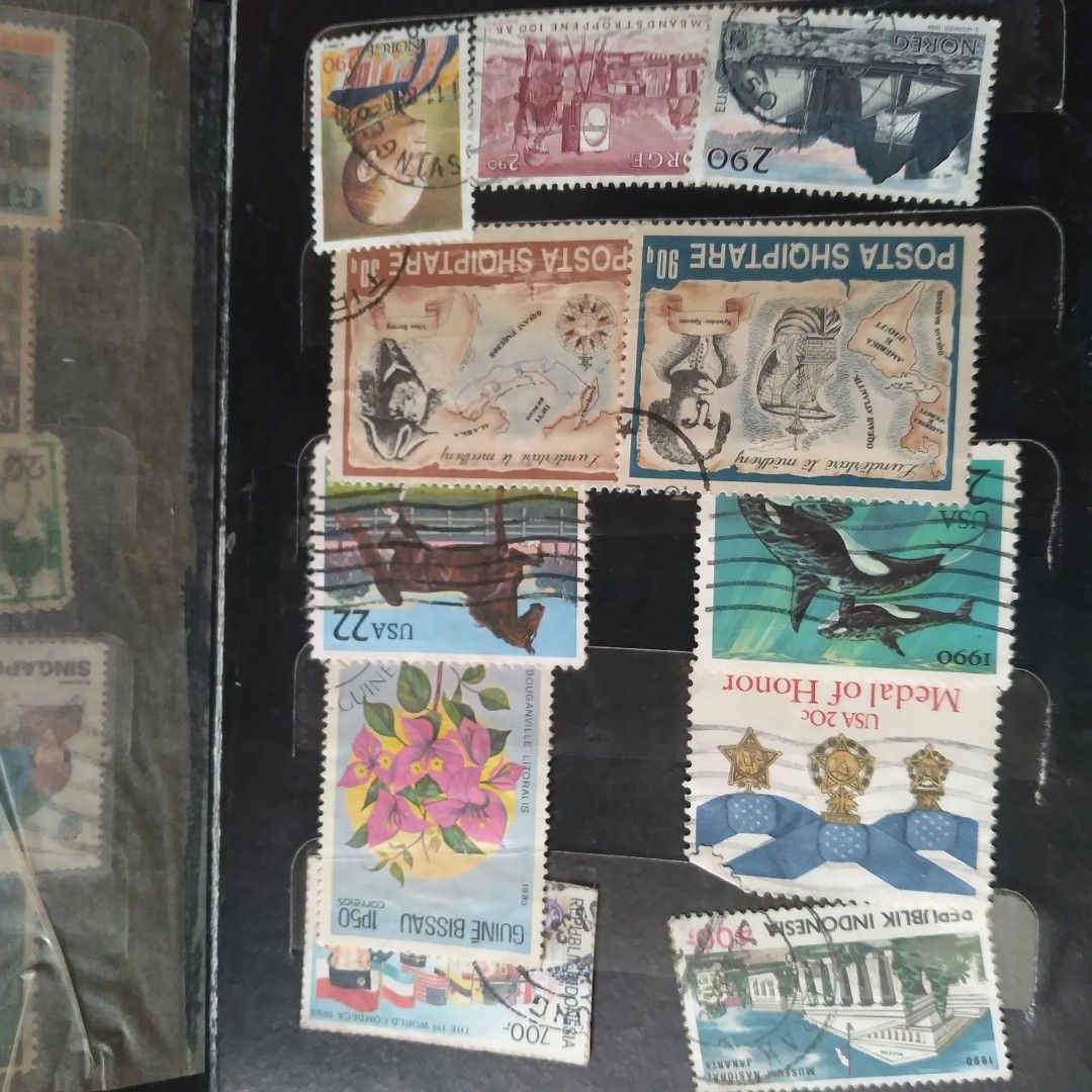 Perangko Stamp Album Kuno Jadul Koleksi, Buku & Alat Tulis, Alat Tulis ...