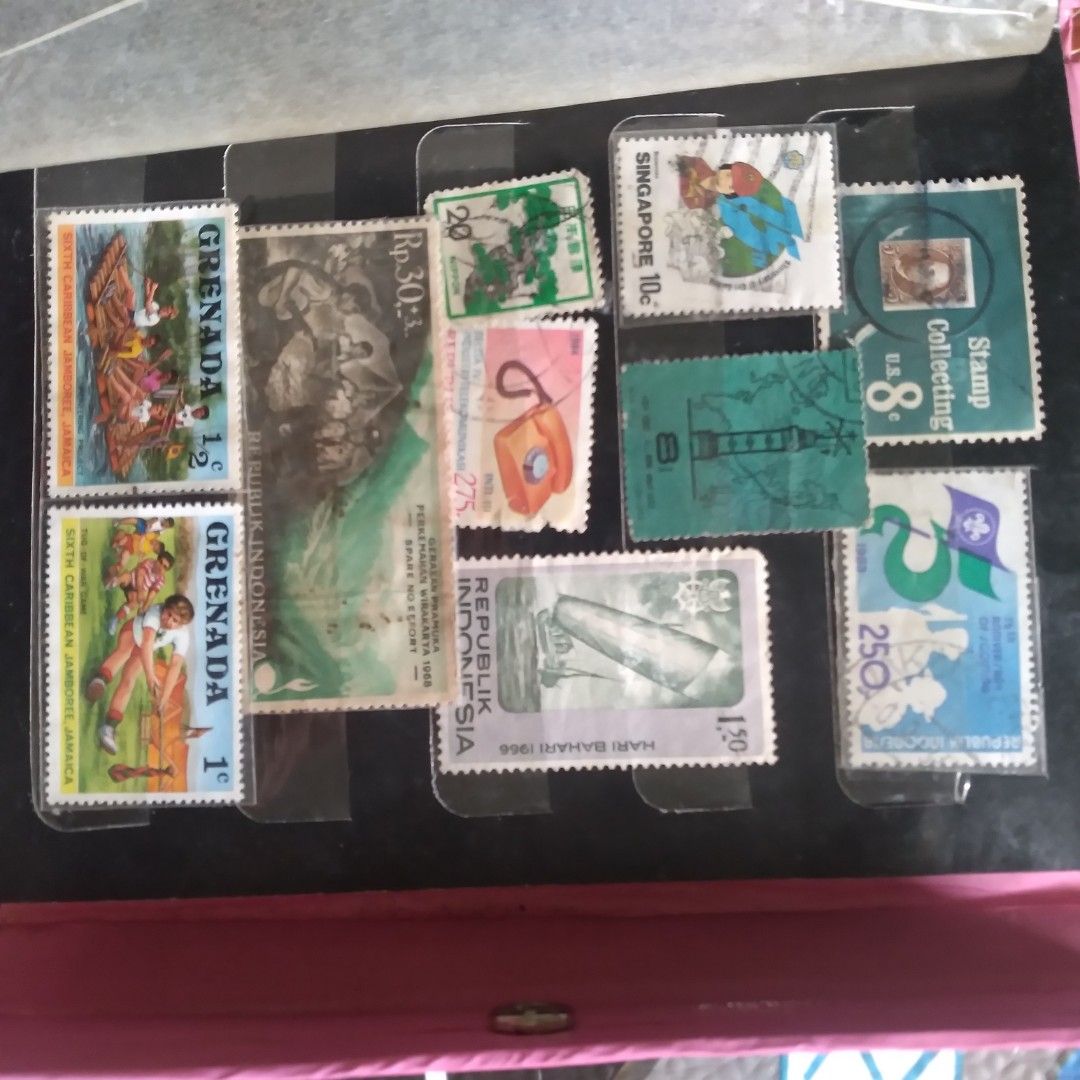 Perangko Stamp Album Kuno Jadul Koleksi, Buku & Alat Tulis, Alat Tulis ...