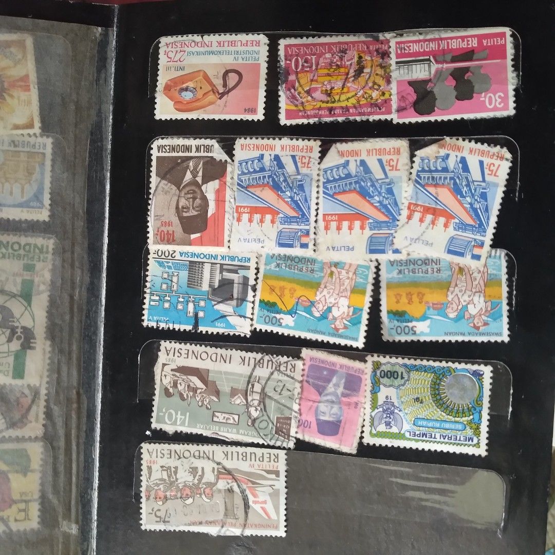 Perangko Stamp Album Kuno Jadul Koleksi, Buku & Alat Tulis, Alat Tulis ...