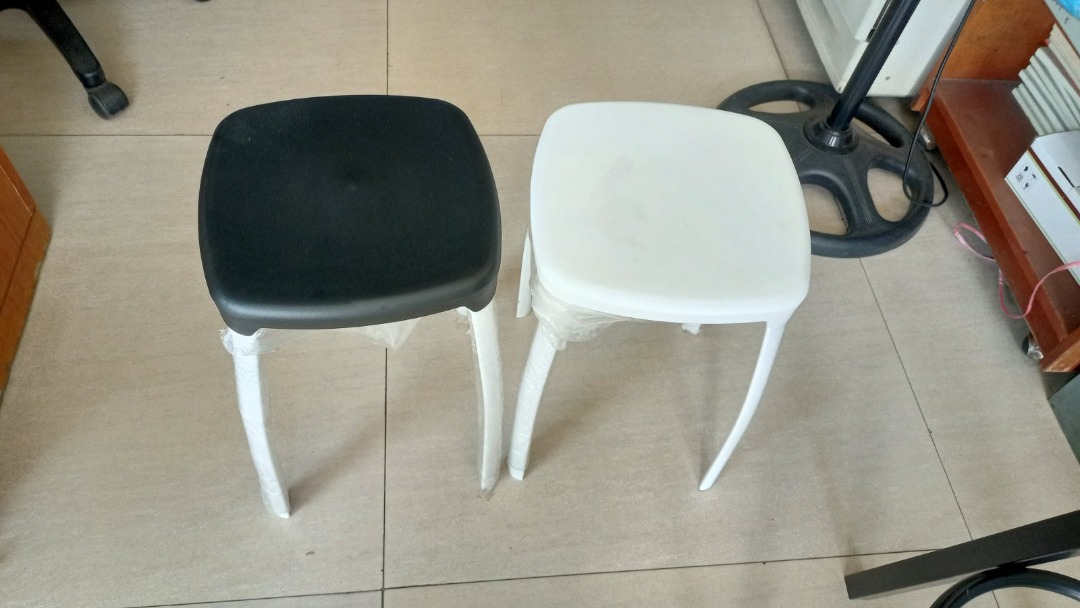 PLASTIC STACKING STOOL, Furniture & Home Living, Furniture, Chairs on ...