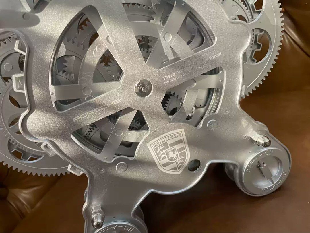 Porsche Table Clock, Car Accessories, Accessories on Carousell