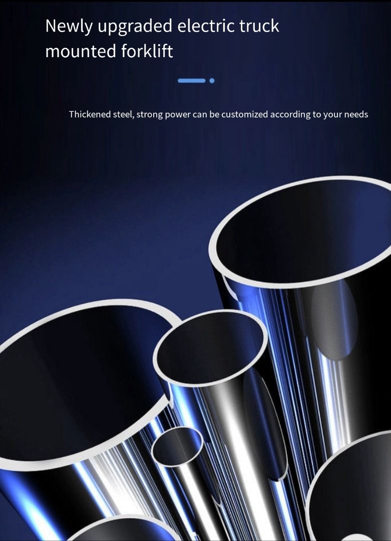 Portable All-Electric Truck-Mounted Forklift: Remote Control, Lifting ...