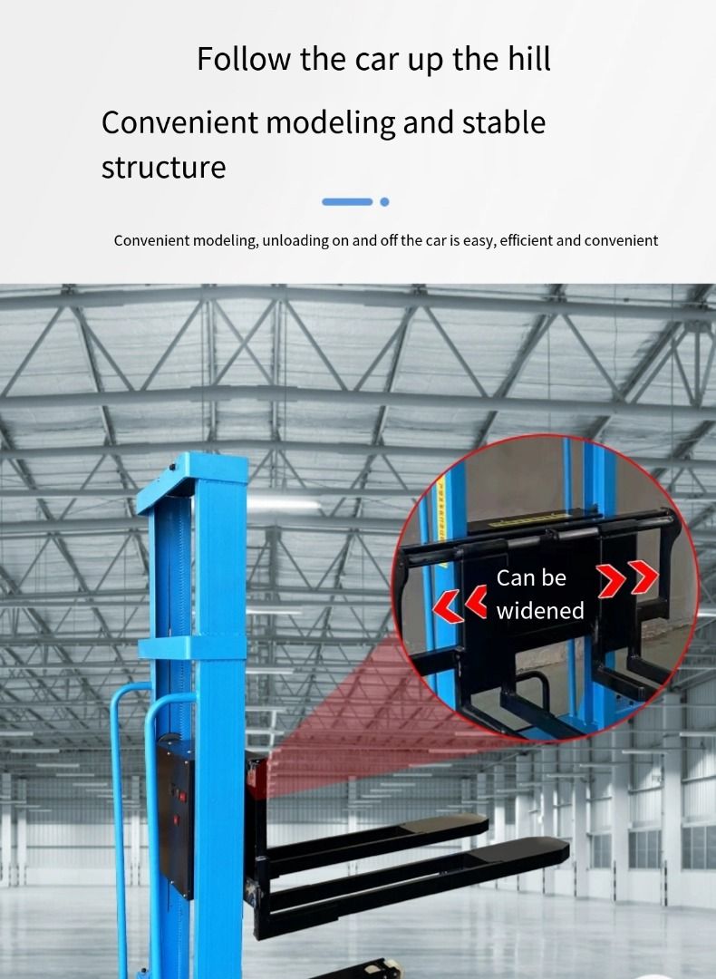 Portable All-Electric Truck-Mounted Forklift: Remote Control, Lifting ...