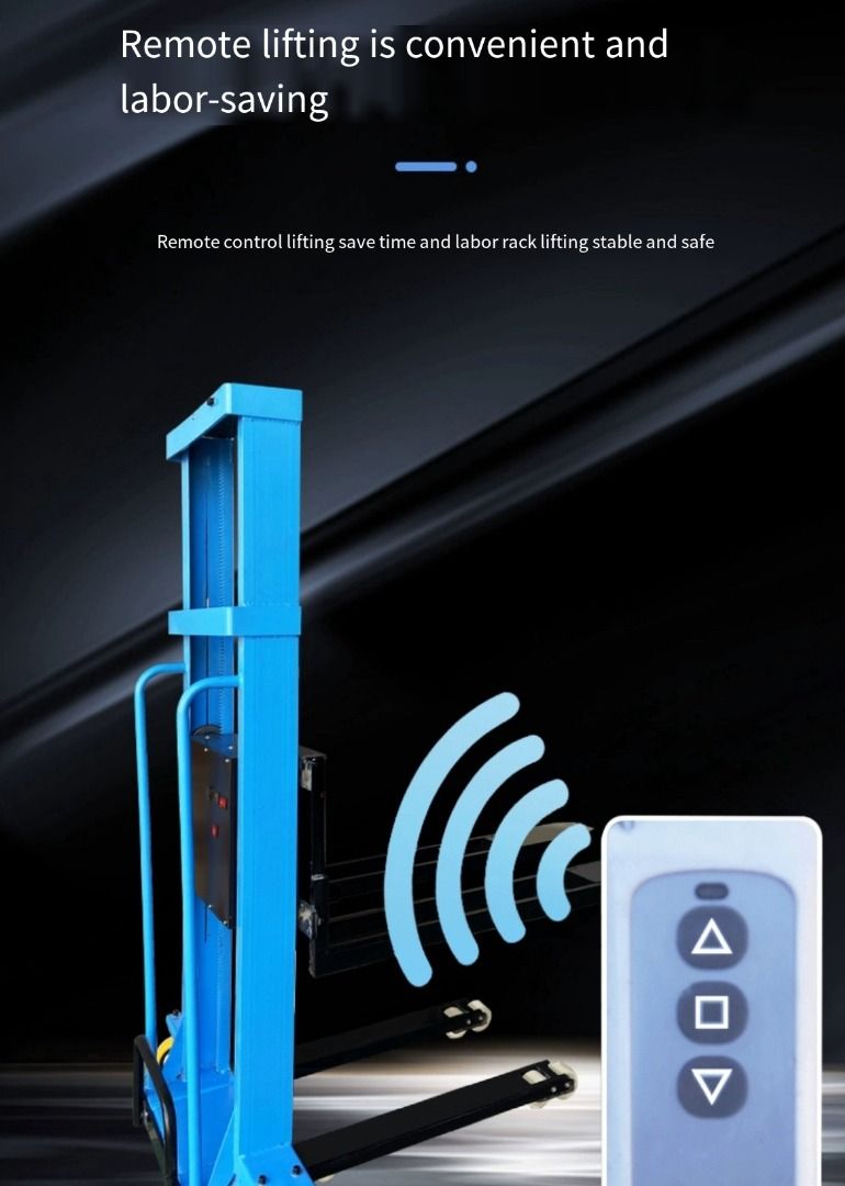 Portable All-Electric Truck-Mounted Forklift: Remote Control, Lifting ...