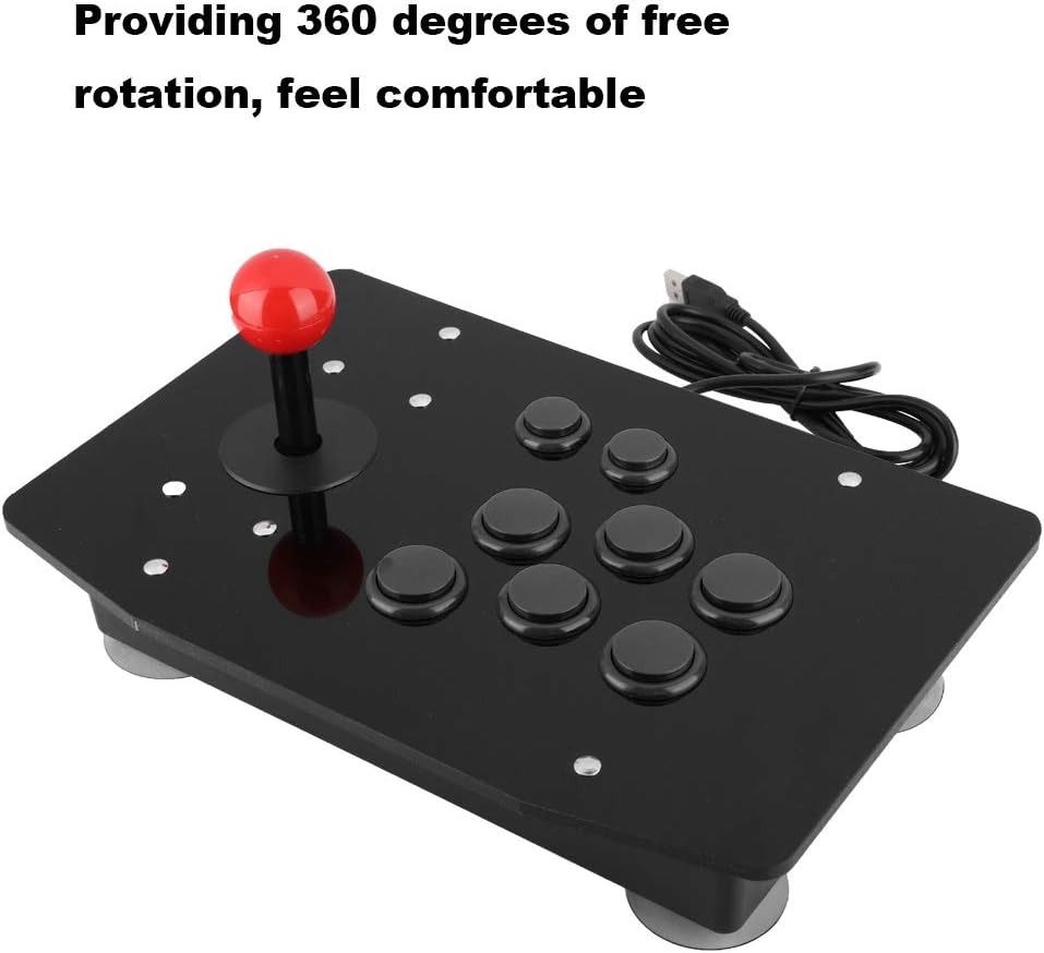 Portable USB Arcade Controller Arcade Fighting Stick Fighter Joystick 8 ...