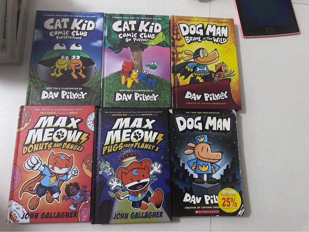 Preloved Max Meow/ Dogman/ Cat Kid comics manga children storybooks, Hobbies & Toys, Books ...