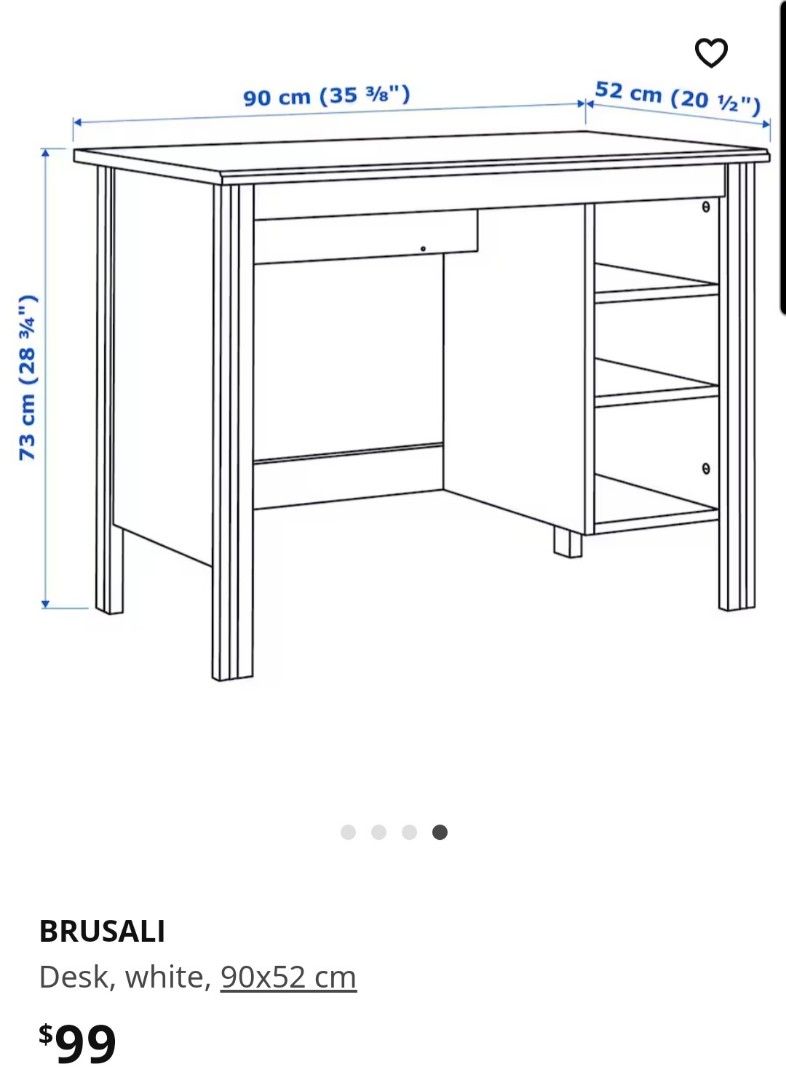 Preloved Study Table, Furniture & Home Living, Furniture, Other Home ...
