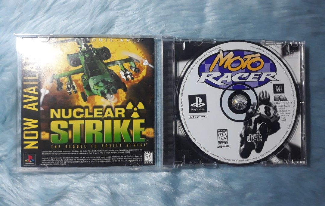 PS1 Moto Racer (CIB) NTSC-U/C Original Playstation 1 Game, Video Gaming ...