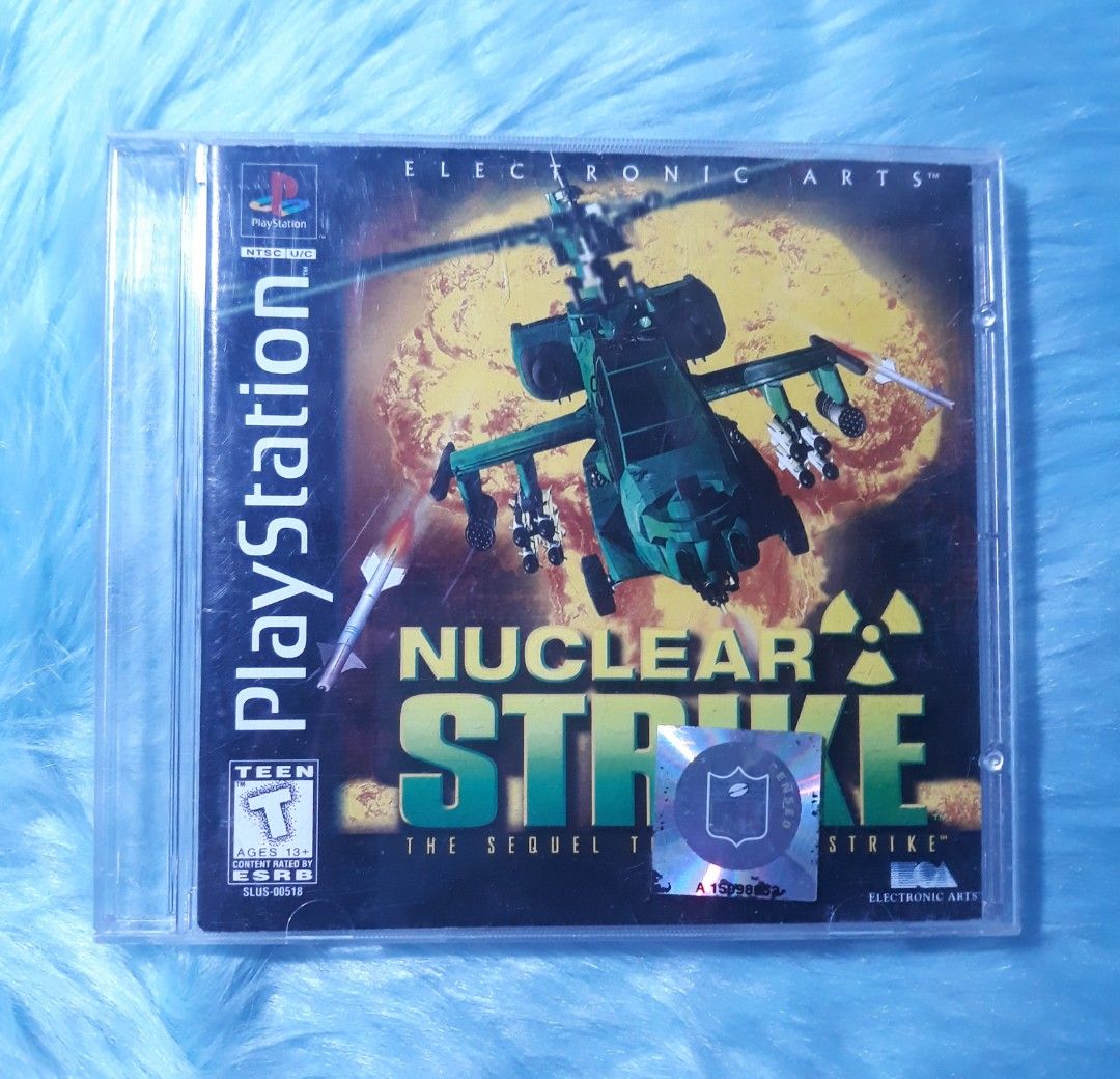 PS1 Nuclear Strike NTSC-U/C Original Playstation 1 Game, Video Gaming ...