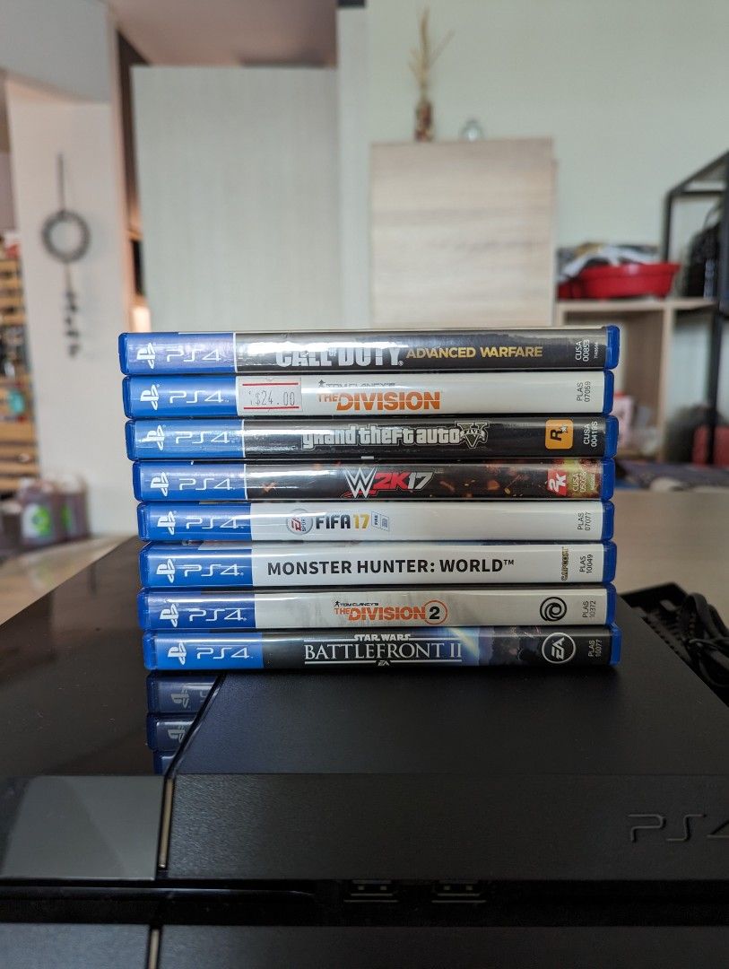 Ps4 cuh-1106a model with 8 games, Video Gaming, Video Game Consoles, PlayStation on Carousell