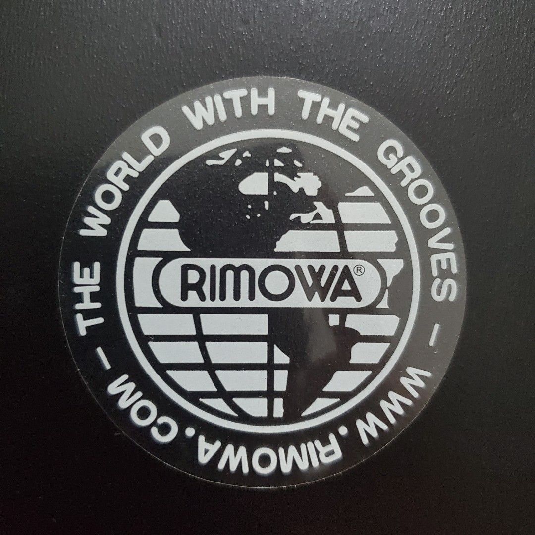 Rimowa logo sticker (white), Hobbies & Toys, Travel, Luggage on Carousell