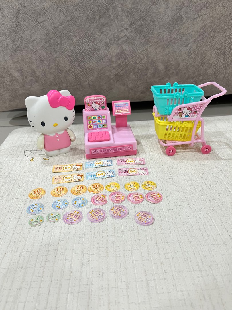 Sanrio Hello Kitty Mini Cashier & Trolley, Hobbies & Toys, Toys & Games ...