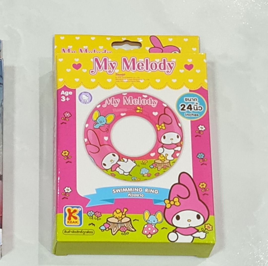 Sanrio My Melody Pink Colour Inflatable Swimming Ring Float 24 inches ...