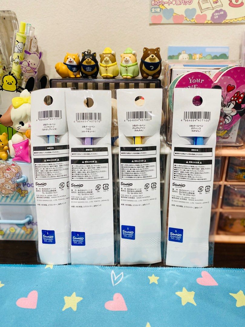 sanrio tri-color pens, Hobbies & Toys, Stationary & Craft, Stationery ...