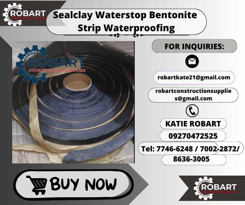 SEALCLAY WATERSTOP BENTONITE STRIP WATERPROOFING, Commercial ...
