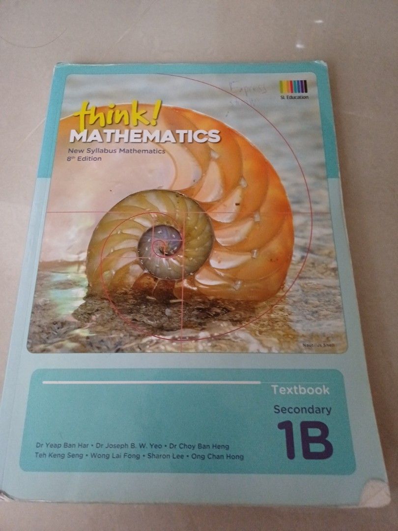 Sec 1 Math Textbook, Hobbies & Toys, Books & Magazines, Textbooks on ...