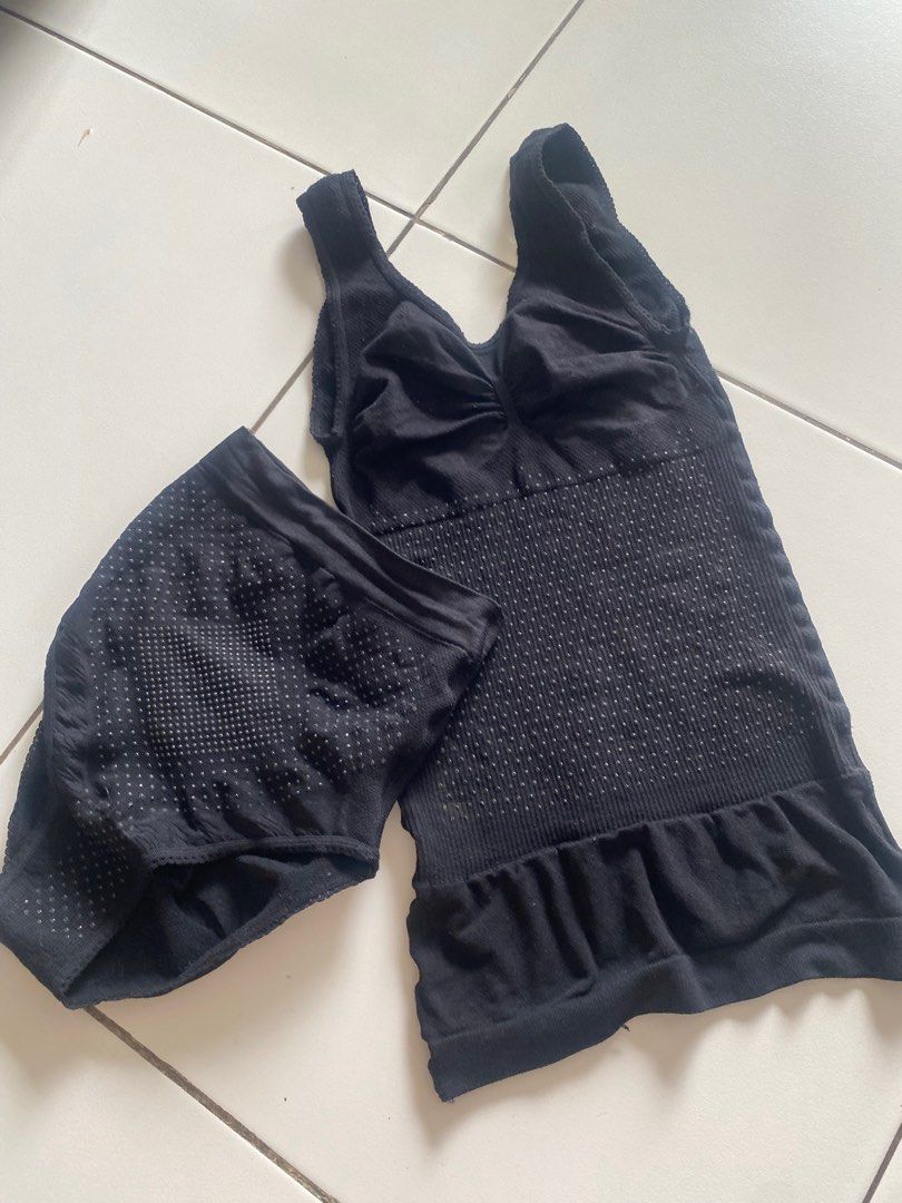 set Innerwear black corset and panty, Women's Fashion, Dresses & Sets ...