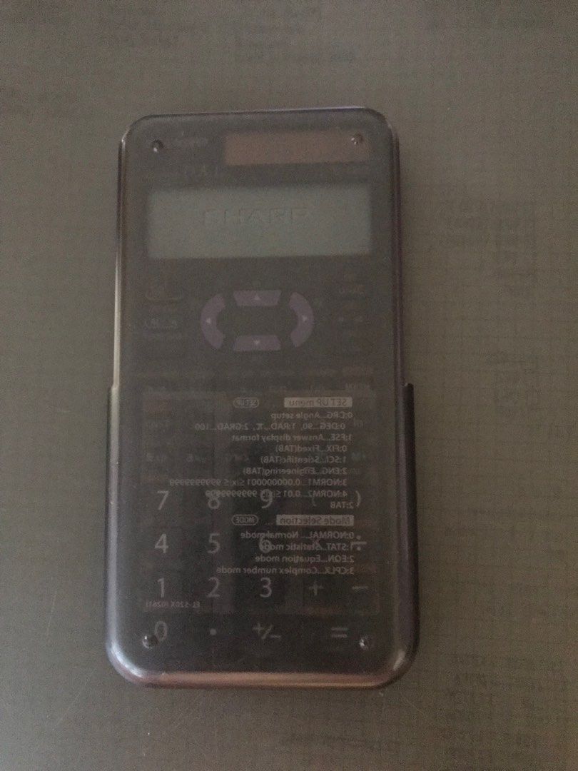 Sharp EL-520X Scientific Calculator, Hobbies & Toys, Stationary & Craft, Stationery & School ...
