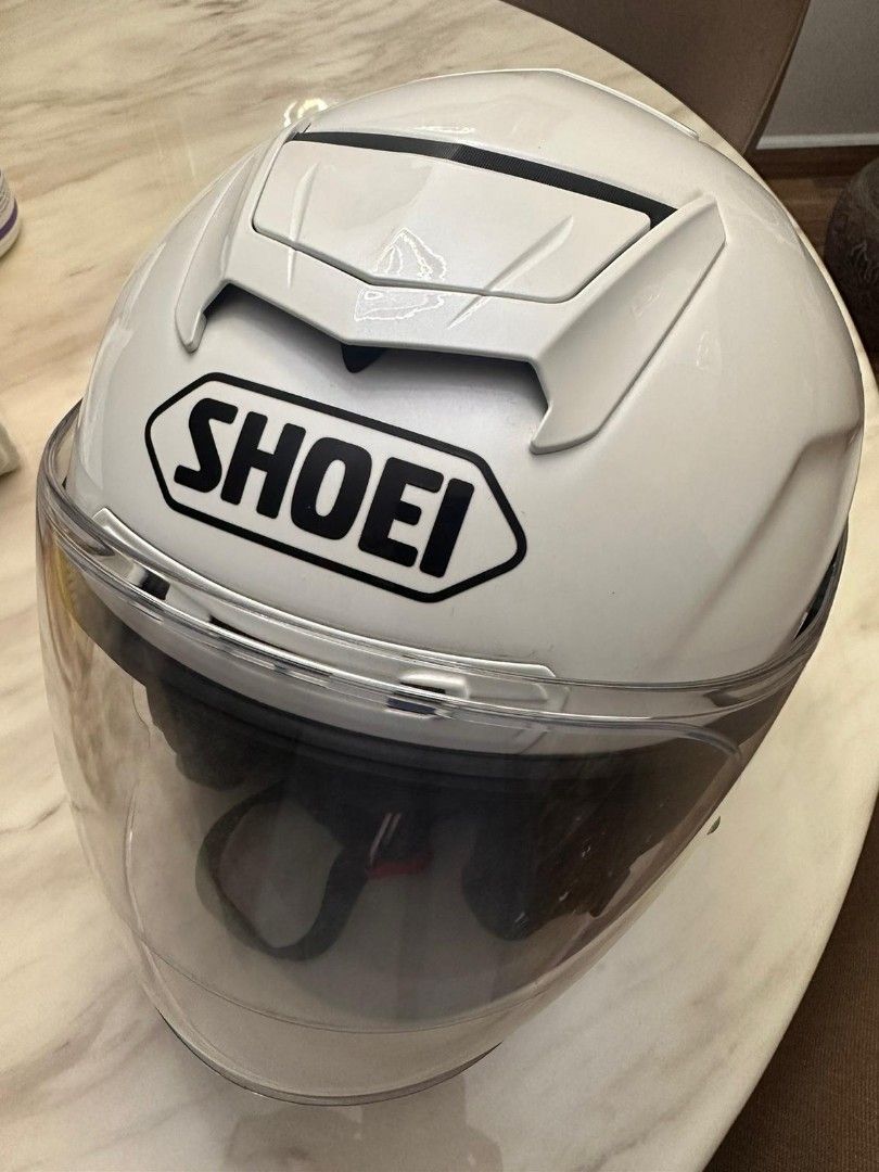 Shoei J Force 4 IV White Helmet, Motorcycles, Motorcycle Apparel on ...