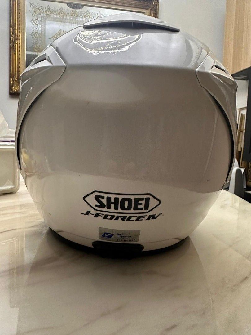 Shoei J Force 4 IV White Helmet, Motorcycles, Motorcycle Apparel on ...