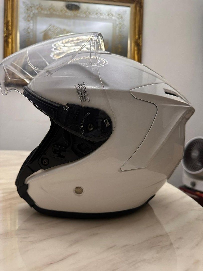 Shoei J Force 4 IV White Helmet, Motorcycles, Motorcycle Apparel on ...