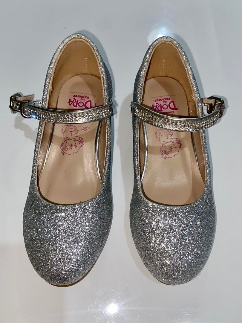 Silver sparkly shoes, Babies & Kids, Babies & Kids Fashion on Carousell