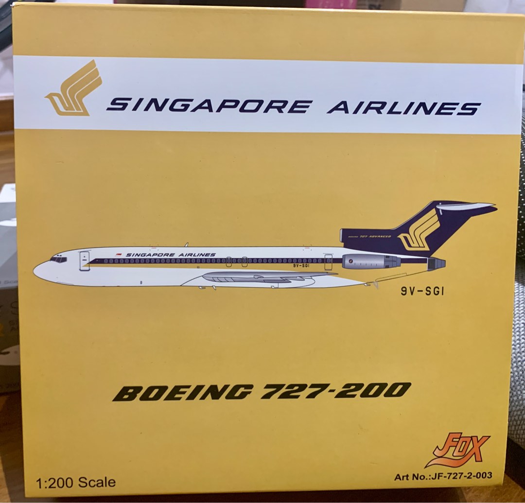 Singapore Airlines B727-200 9V-SGI Diecast 1:200, Hobbies & Toys ...