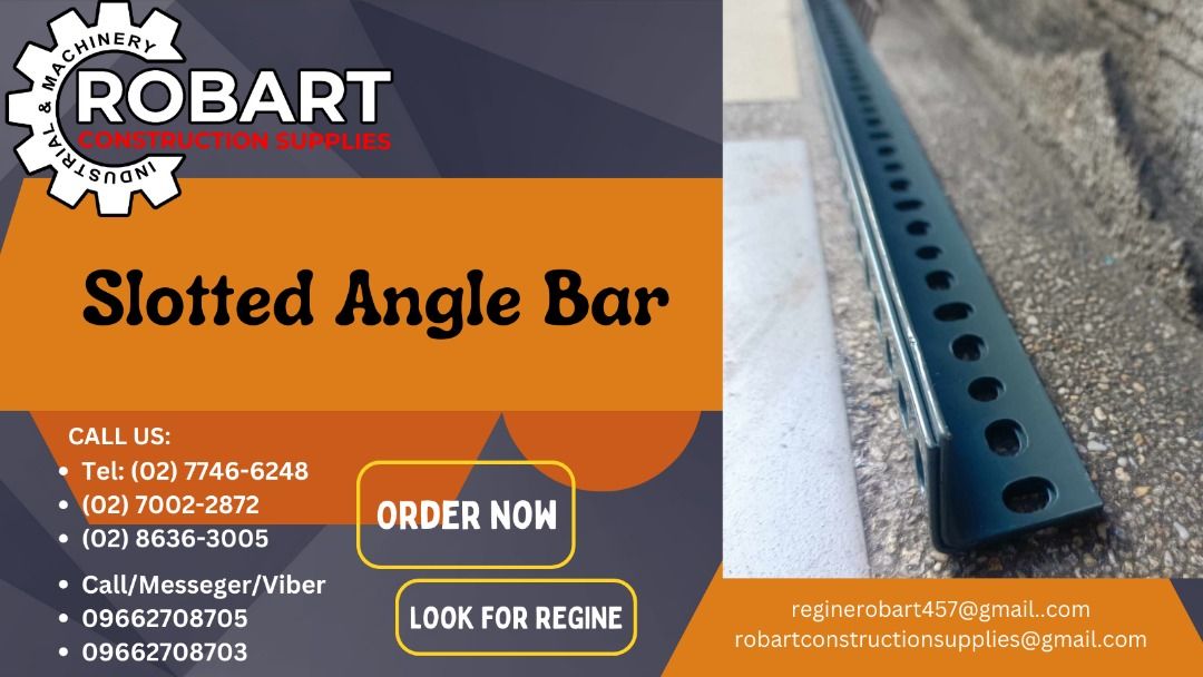 Slotted Angle Bar, Commercial & Industrial, Construction Tools ...