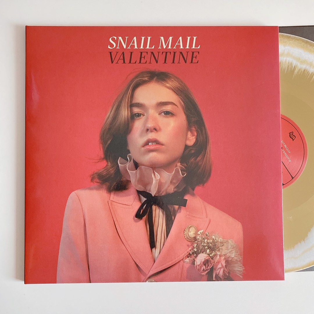 Snail Mail - Valentine (White & Gold Explosion Vinyl), Hobbies & Toys ...