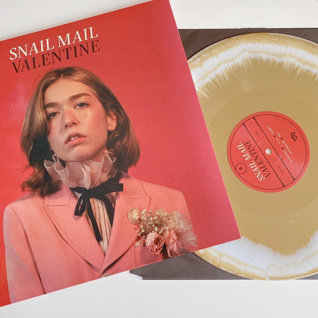 Snail Mail - Valentine (White & Gold Explosion Vinyl), Hobbies & Toys ...