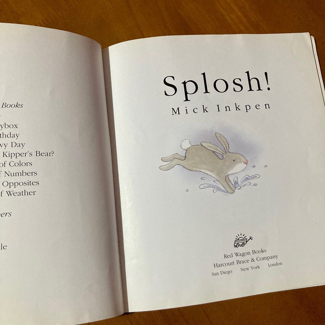 Splosh by Mick Inkpen (Little Kippers / Nick Jr.), Hobbies & Toys ...