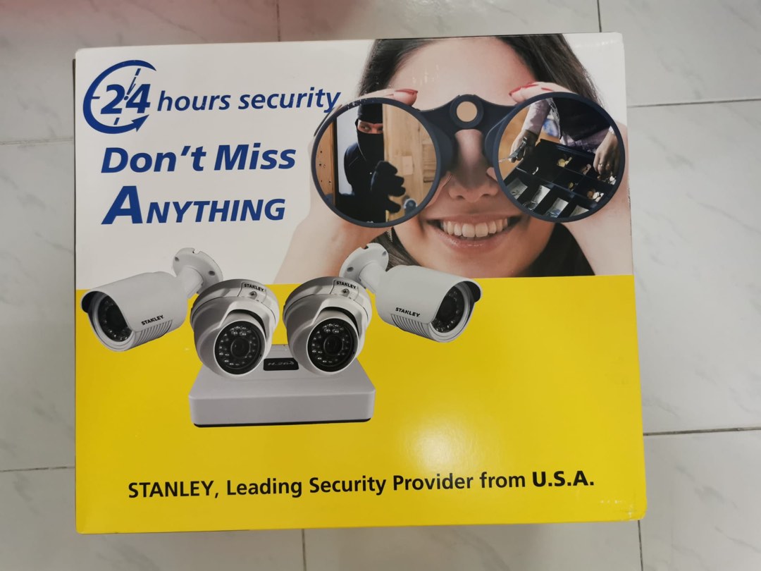 Stanley DIY CCTV Kit, Furniture & Home Living, Security & Locks ...
