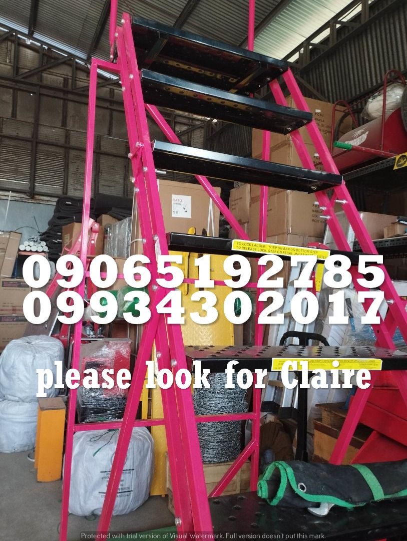 Steel Scaffolding Ladder, Commercial & Industrial, Construction Tools & Equipment on Carousell